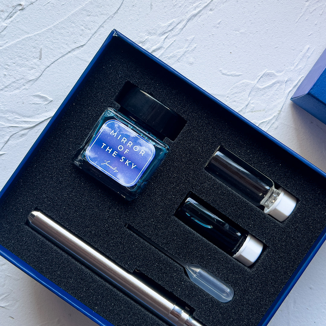 Journalize Mirror of The Sky Fountain Pen Ink Set (30mL) Limited Editi ...