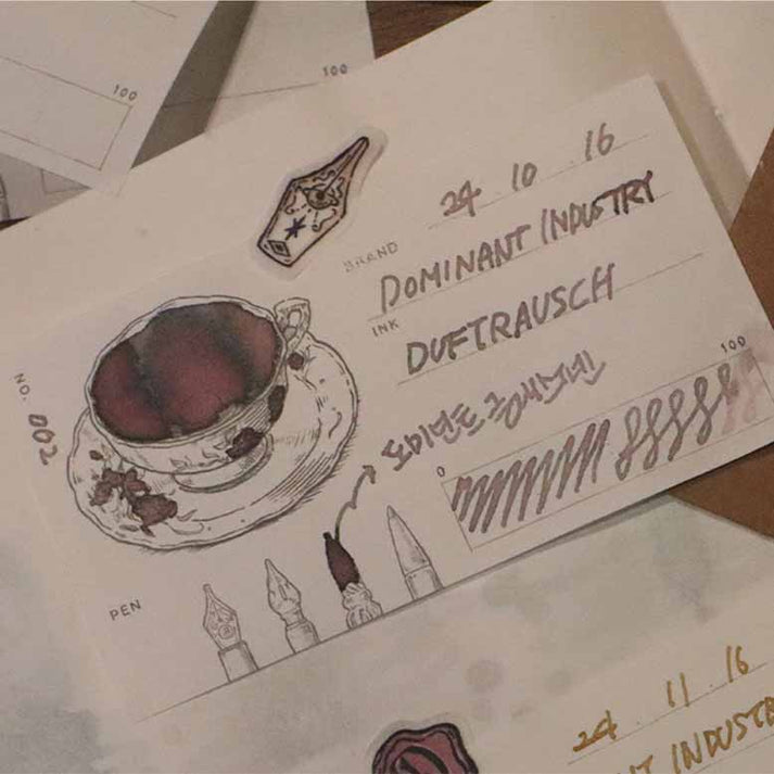 Dominant Industry Ink Swatch Paper – Everything Calligraphy