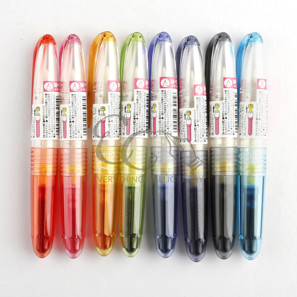 Pilot Petit Fountain Pen, Brush Pen and Sign Pen – Everything Calligraphy