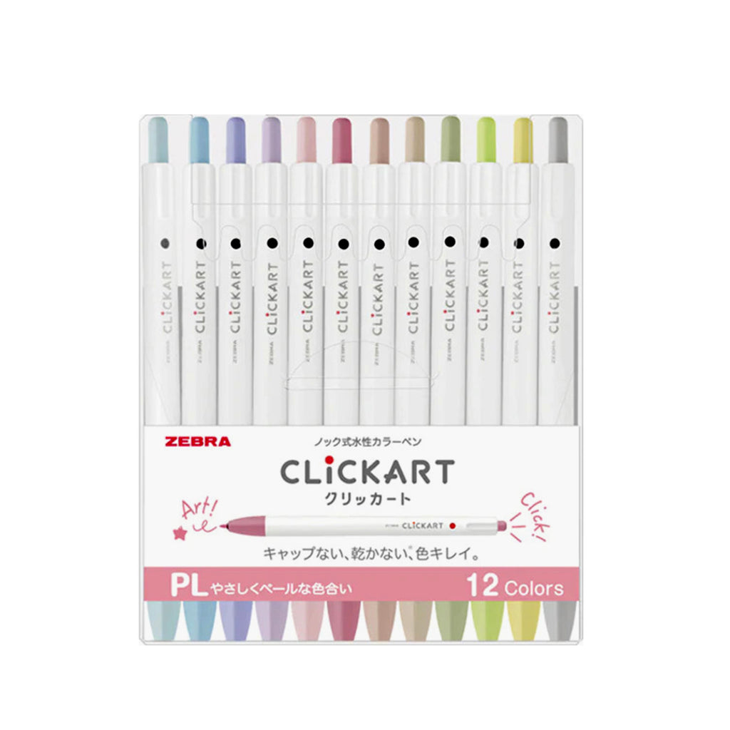 Zebra Clickart Marker Pen (Set of 12) – Everything Calligraphy